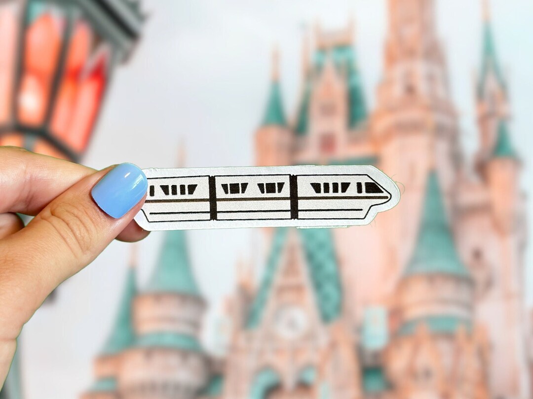 Disney Monorail Sticker Disneyland Disney World Mickey Mouse Waterproof ...