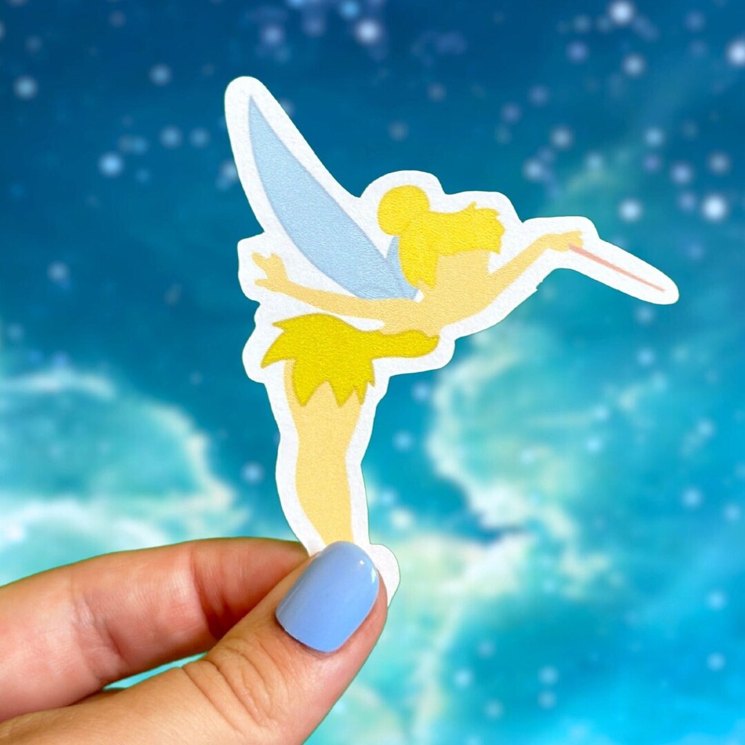 Tinker Bell Sticker Neverland Peter Pan Wand Disney Waterproof Vinyl ...