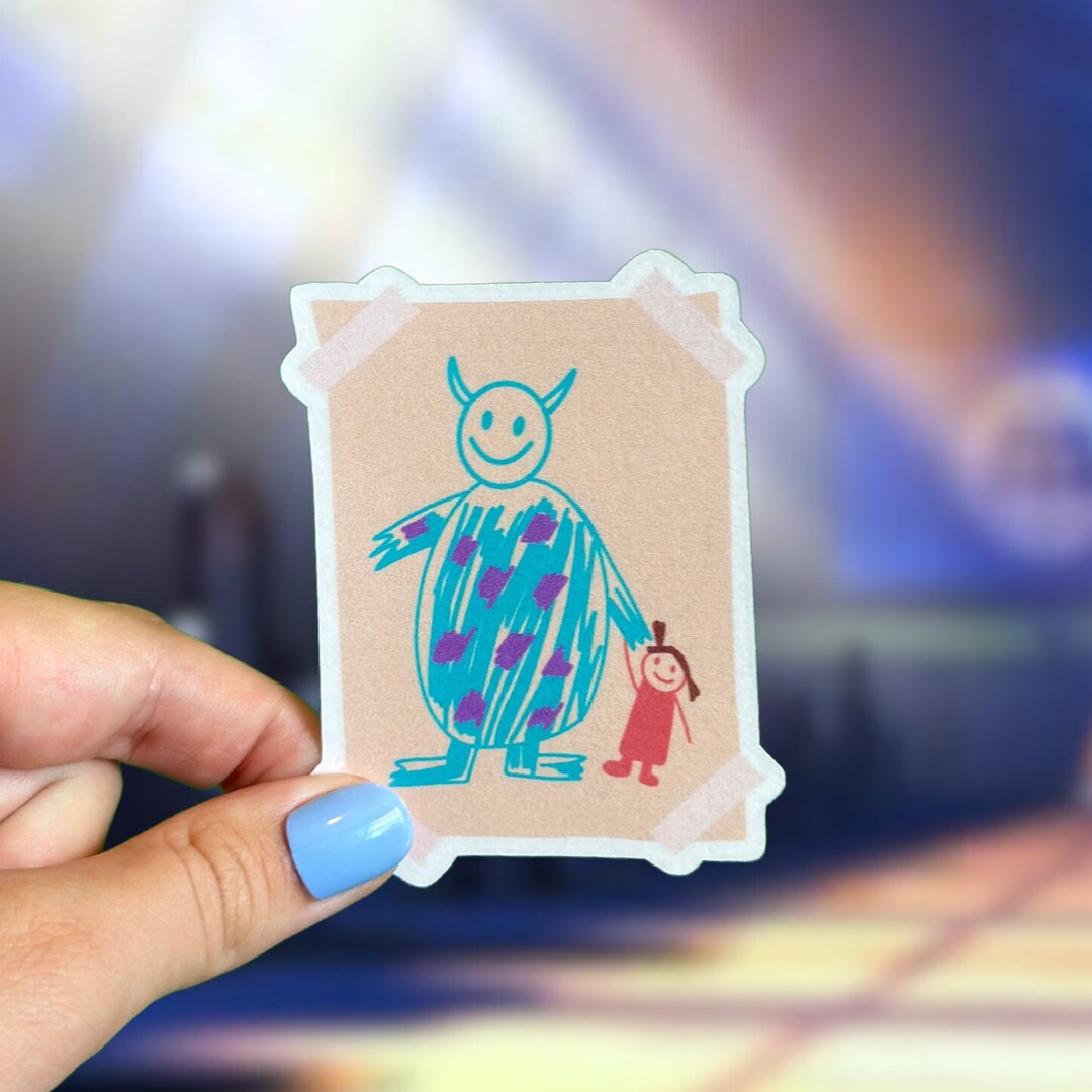 Monsters INC Drawing Sticker Boo Sully Disney Pixar - Etsy UK