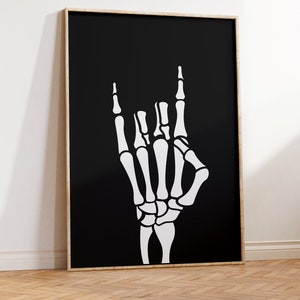 Set of Halloween Prints, Set of 6, Hey Boo Sign, Dancing Skeleton Print ...