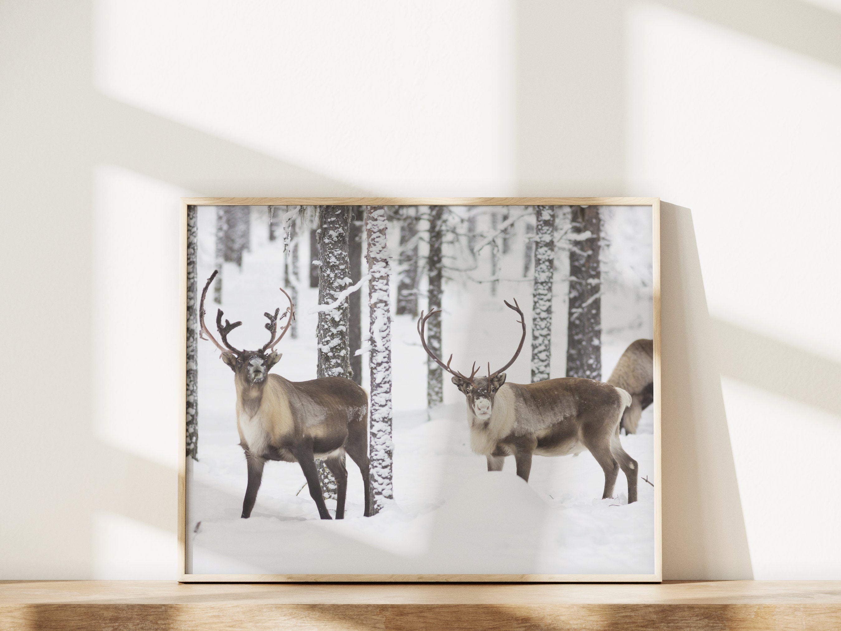 Cozy Winter Wall Art Set, Cabin, Moose, Snow Prints (digital Download ...