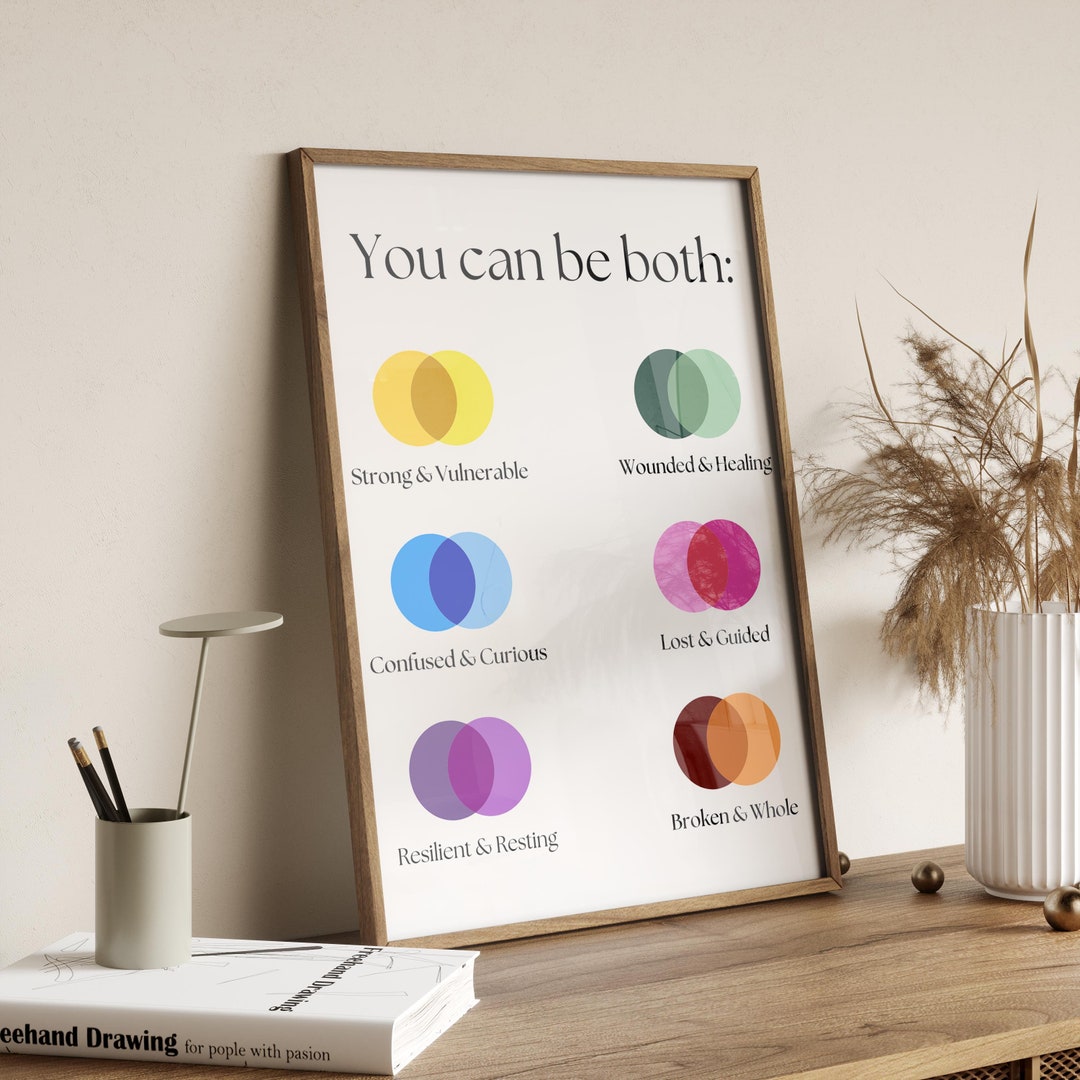 Therapist Art Print, Office Art Print, Therapy Wall Art, at the Same ...