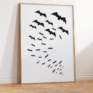 Set of Halloween Prints, Set of 6, Hey Boo Sign, Dancing Skeleton Print ...