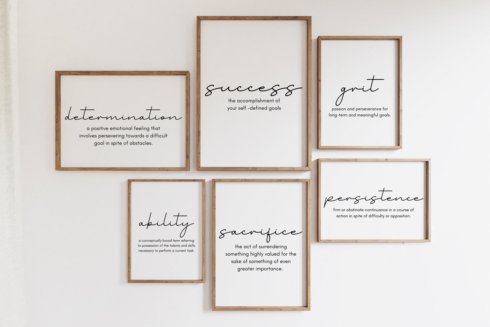 Home Office Set Set of 6 Prints Office Wall Decor Home - Etsy