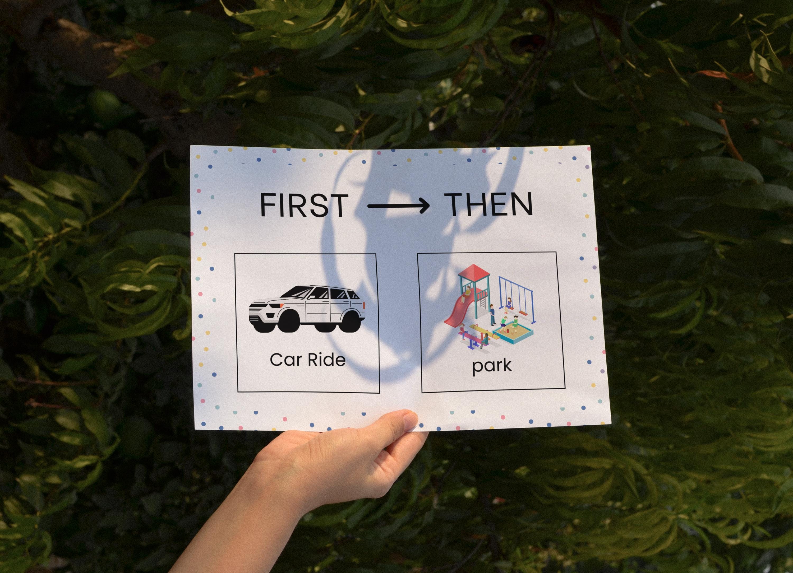 First Then Board Printables | Visual Schedule for Kids | Autism, ADHD ...