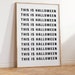 Set of Halloween Prints, Set of 6, Hey Boo Sign, Dancing Skeleton Print ...