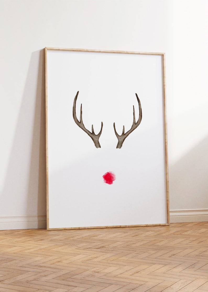Minimalist Christmas Prints Set, Holiday Wall Decor (digital Download ...