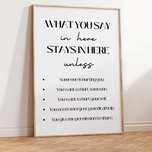 Set of 6, Office Art Prints, Therapy Wall Art, School Counselor ...