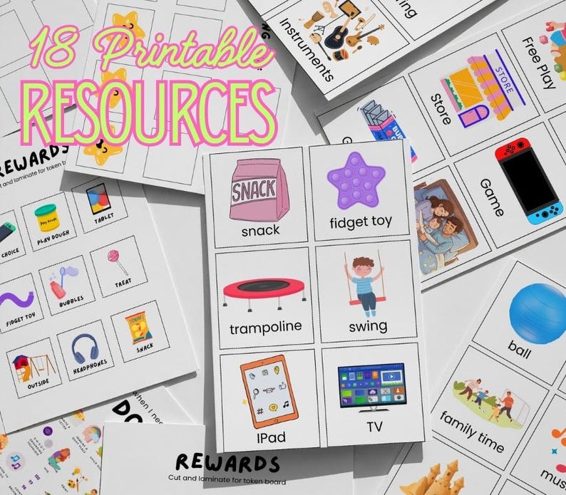 ABA Behavior Toolkit Printable | Data Sheets Token Boards First Then ...