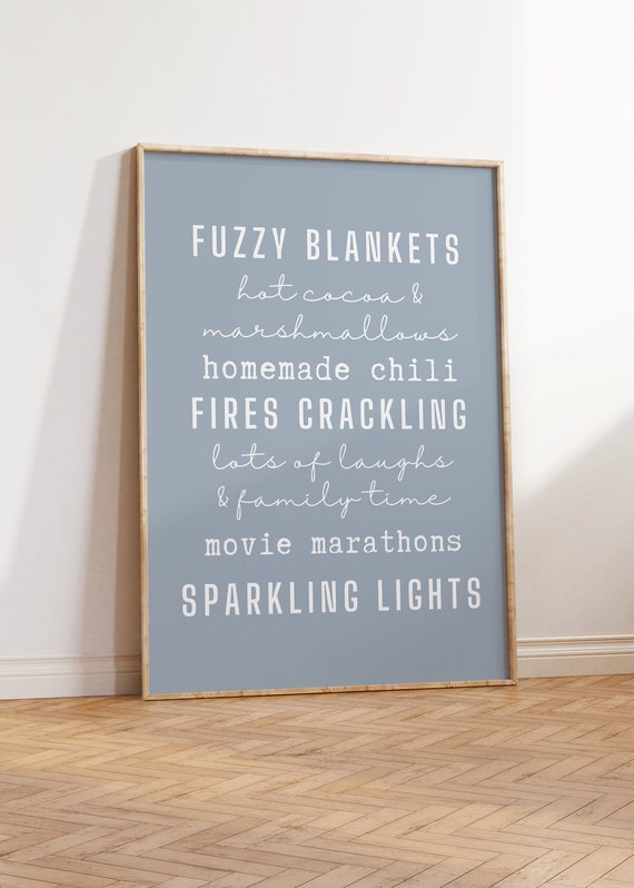 Winter Things PRINTABLE Winter Decor Signs Winter Decor Modern - Etsy