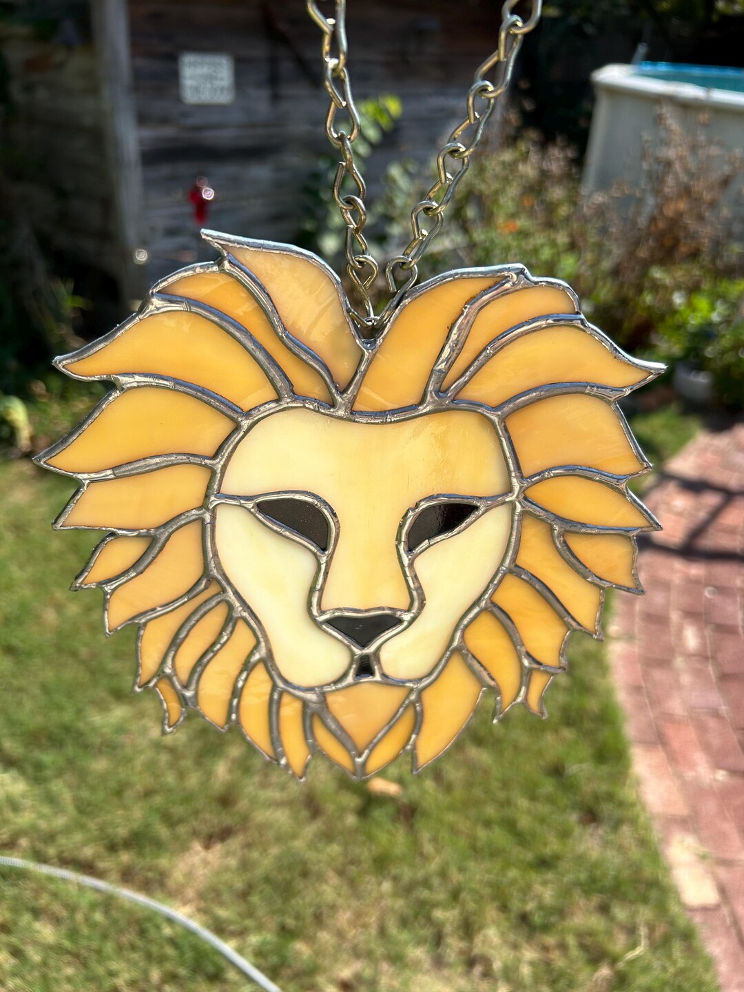 Stained Glass Lion - Etsy