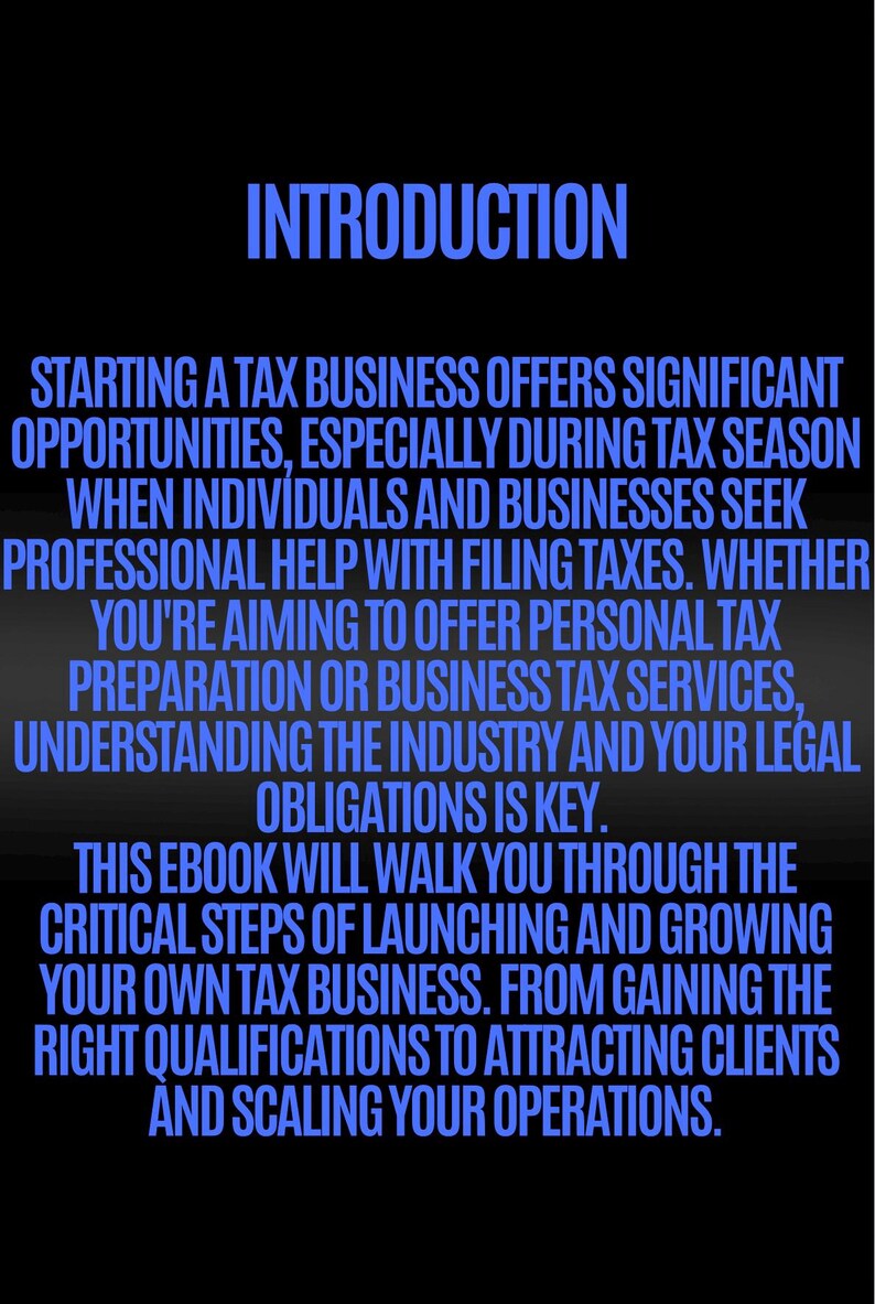 The Formula on How to Start A Tax Business - Etsy