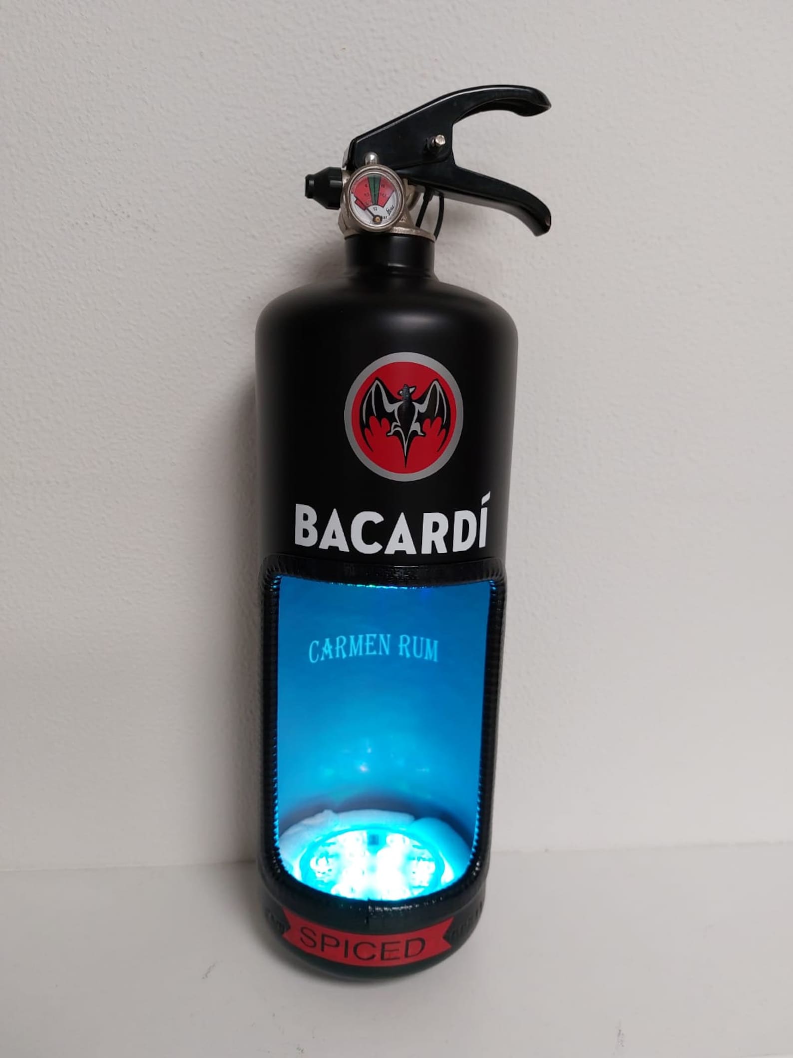 Brandblusserlamp Bacardi minibar cadeau bar brandblusser verjaardag man ...