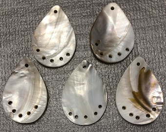 Large Genuine White MOP Shell Smooth Flat Tear Drop 16mm to - Etsy