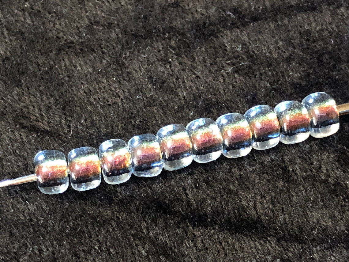 Size 2/0 Magic Copper Red Lined Crystal Miyuki Beads 48pcs | Etsy