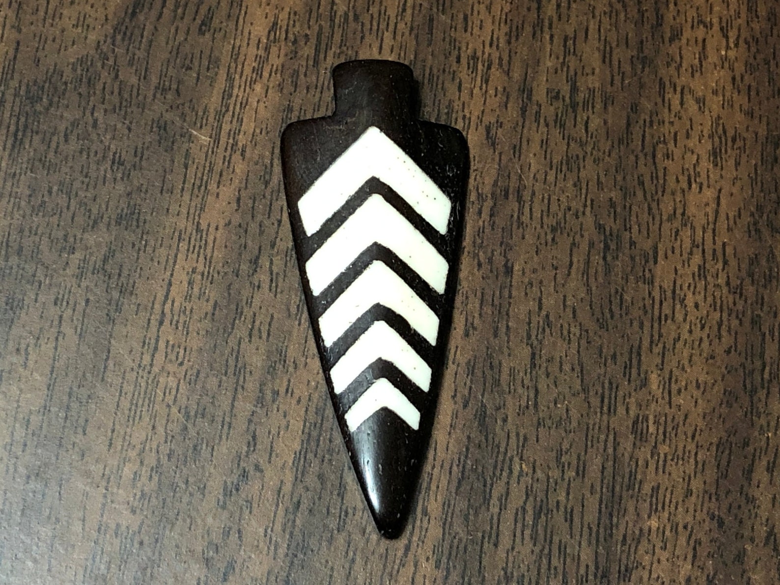 Batik Cattle Bone Spear Point Pendant - 1 Piece - Etsy