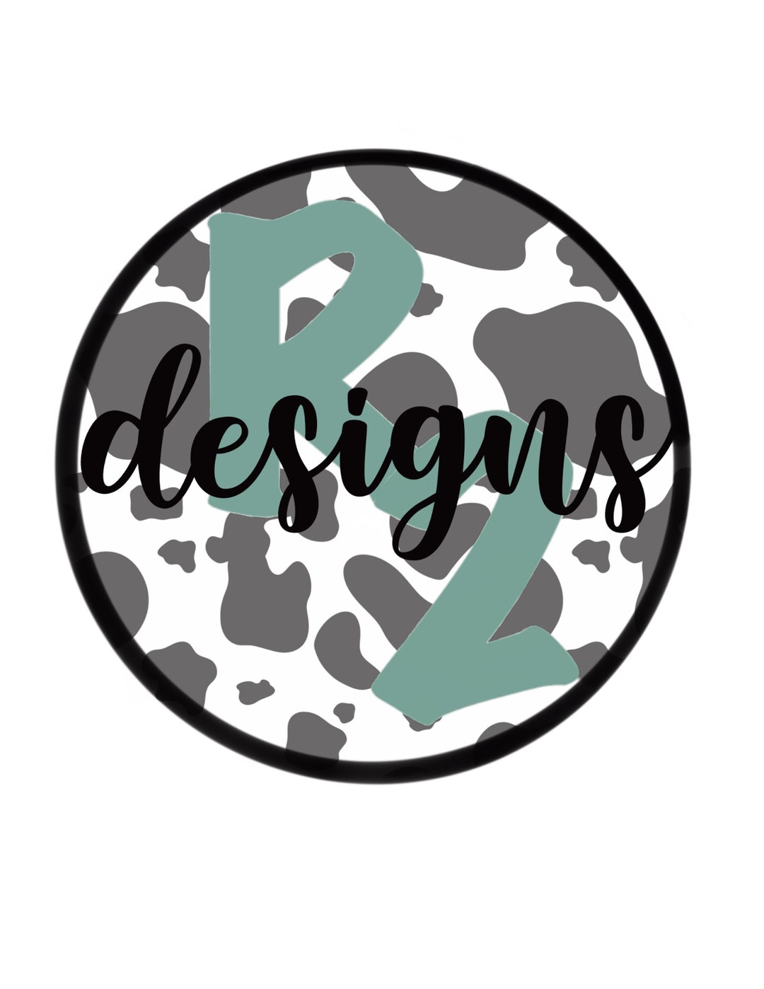 Custom Cow Print Logo - Etsy