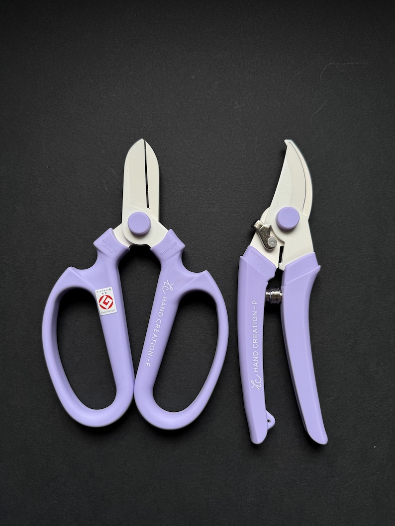 Sakagen Lavender Florist Tool Set: Japanese Flower Scissors & Pruner - Etsy