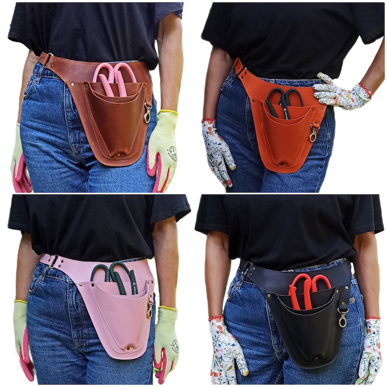 Handcrafted Leather Tool Belt: Florist Gardener Tool Pouch - Etsy