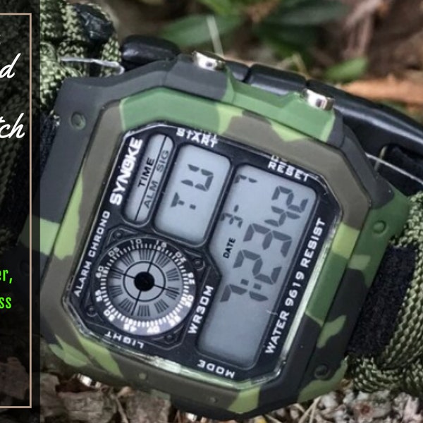Survival Watch Band - Etsy