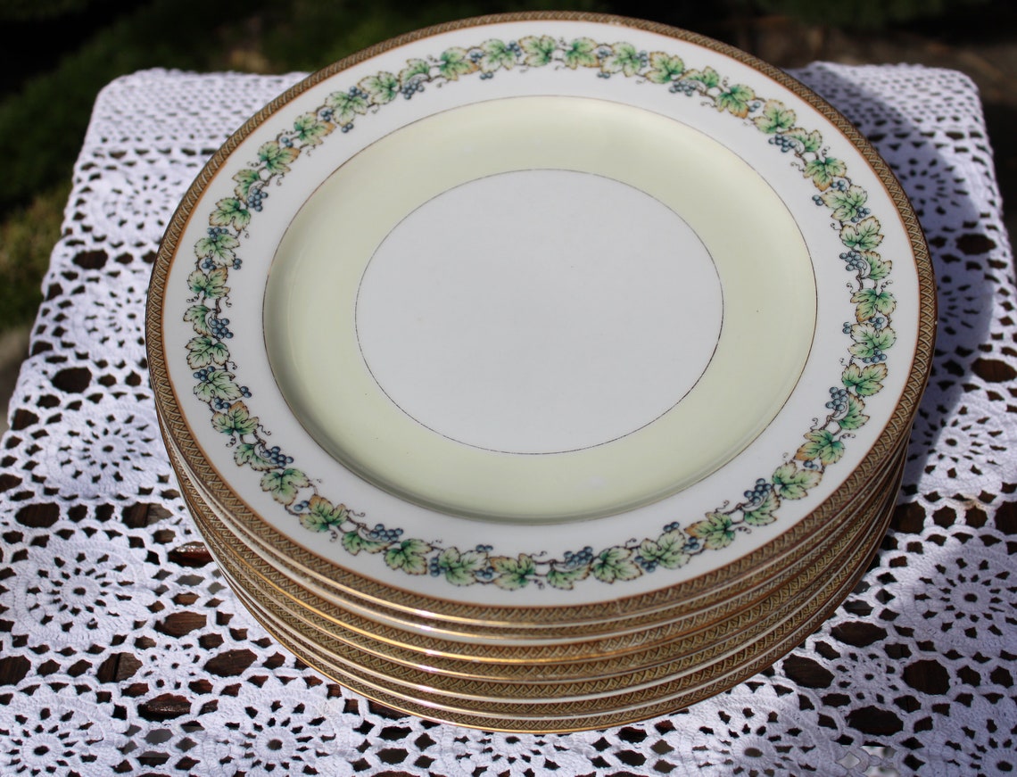 Fuji Occupied Japan Seven Dinner Plates 1945 to 1952 Fuji | Etsy