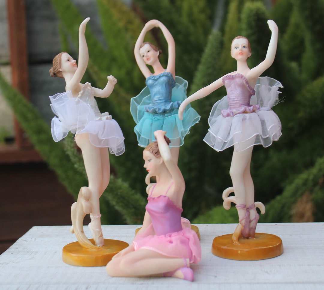 Vintage, Set of 4, Ballerina Figurines, Ballet Dancers, Dolls ...
