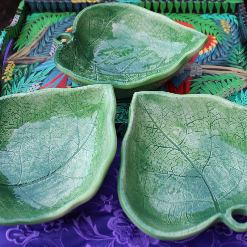 Leaf Serving Bowls - Etsy