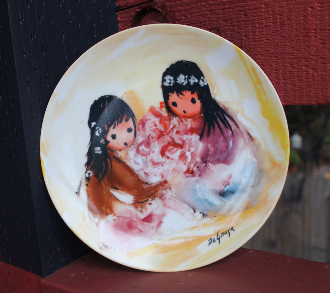 Vintage Decorative Plate, Children of the Sun Collection, Degrazia ...