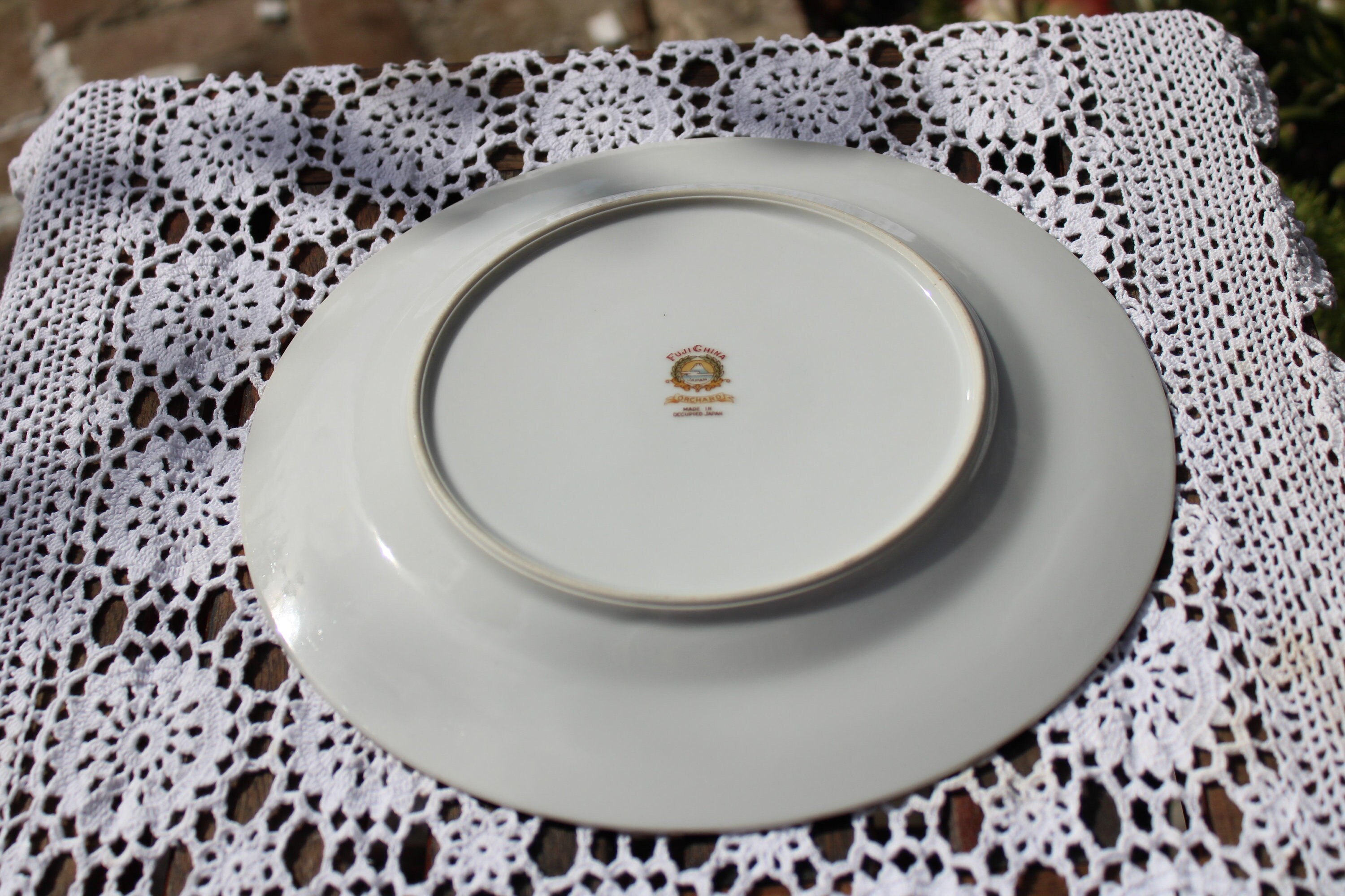 Fuji Occupied Japan Seven Dinner Plates 1945 to 1952 Fuji | Etsy
