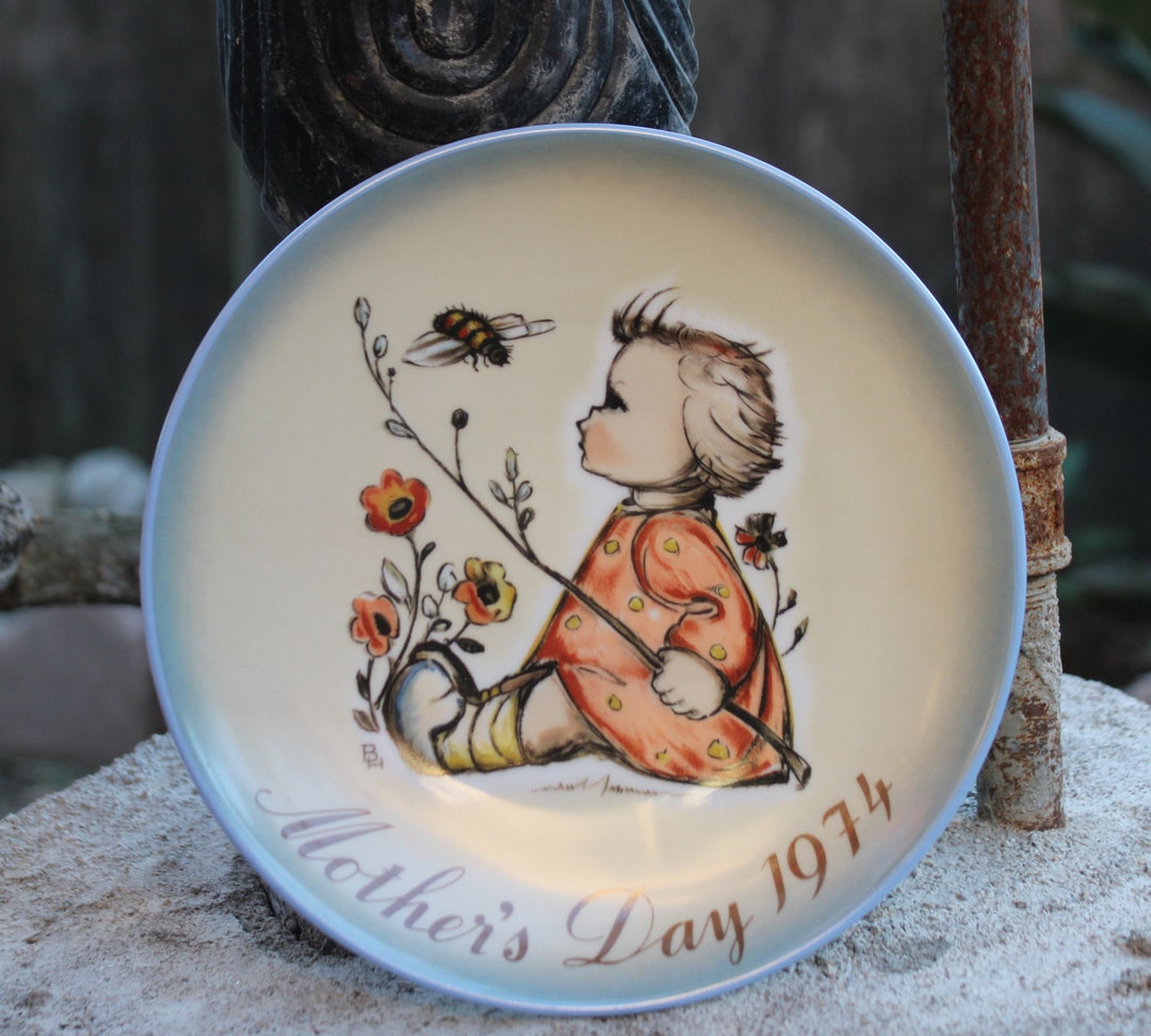 Vintage Plate, Sister Bertha Hummel, Mother's Day Plate, 1974, "the ...