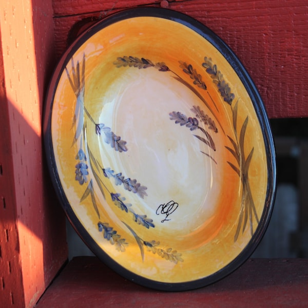 Shallow Yellow Pottery Bowls - Etsy