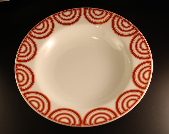 Set of 7 fitz and Floyd the Ritz Rimmed Bowls 1970's | Etsy