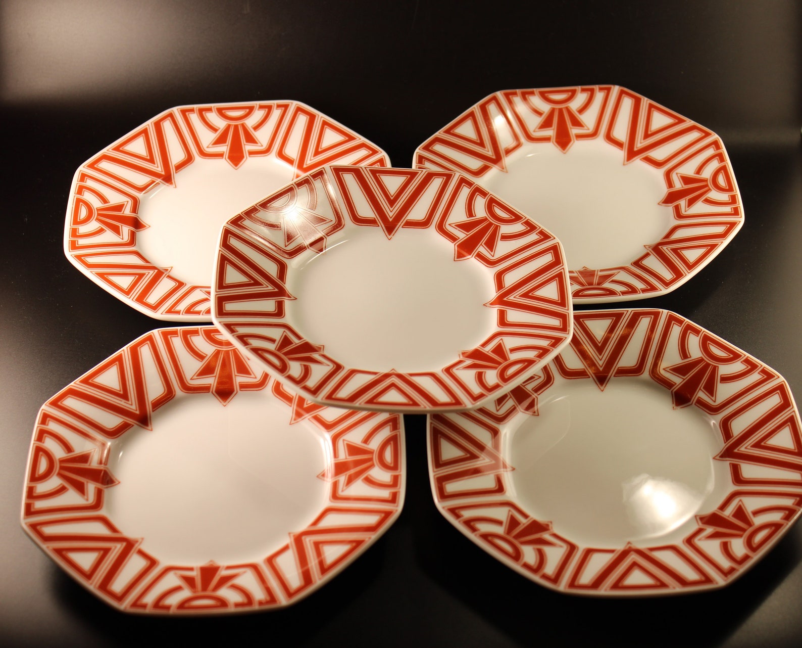 Set of 5 Fitz and Floyd Cups and Saucersthe Ritz - Etsy