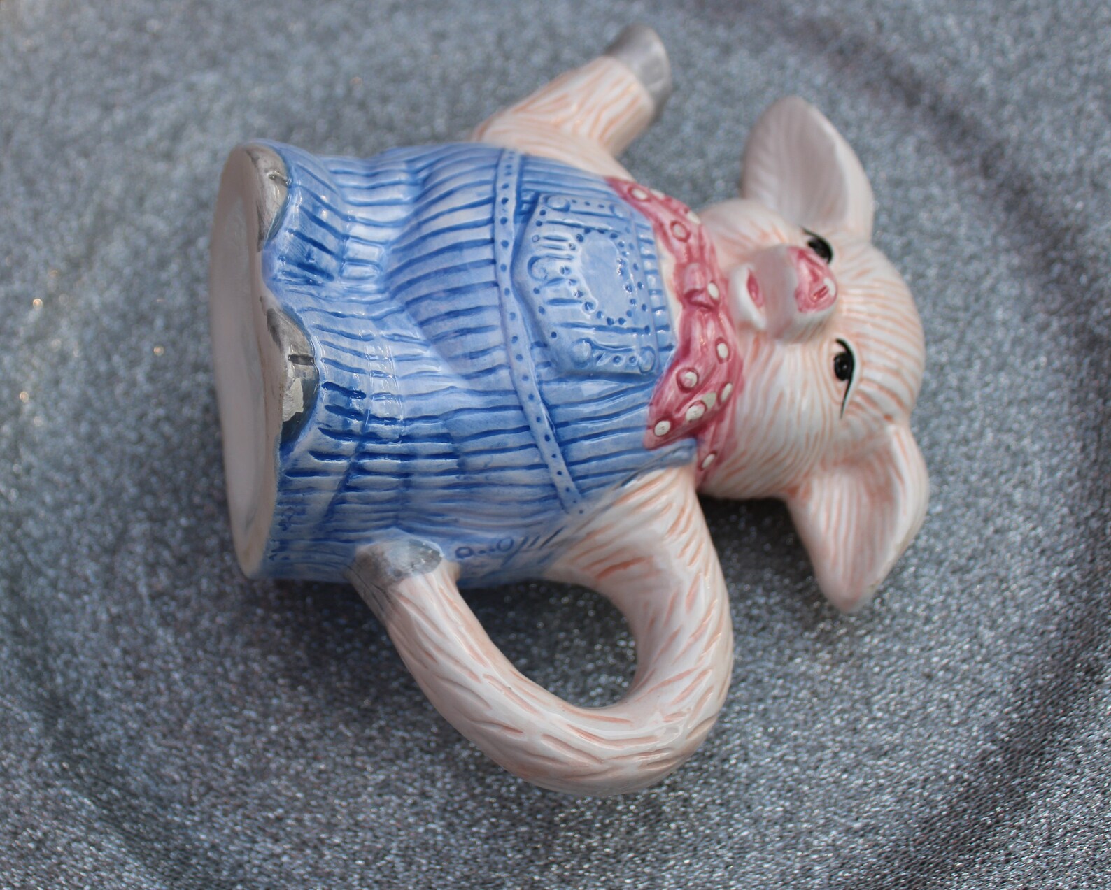 Vintage Pigs, Sugar Bowl and Creamer, Ceramic Pigs, Pigs in People ...