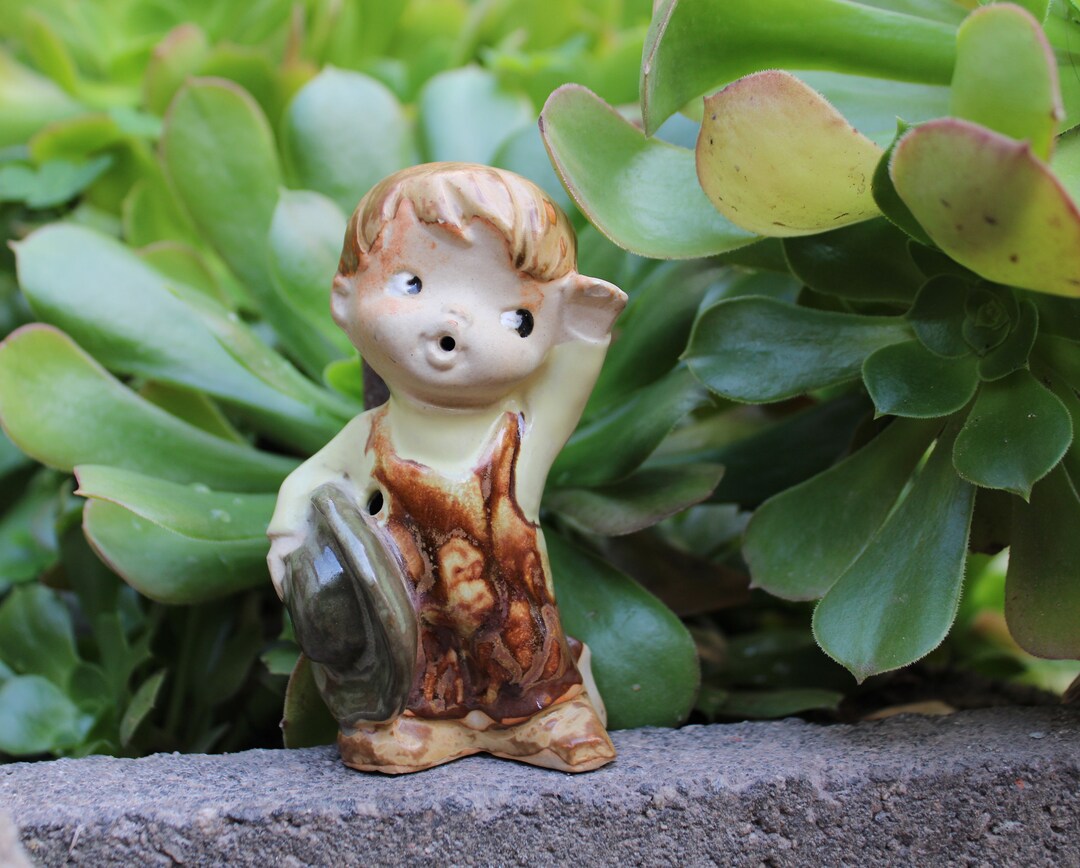 Vintage, Little Boy Figurine, Japanese, Ceramic, Child With Hat ...