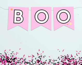 Boo Halloween Banner - Etsy