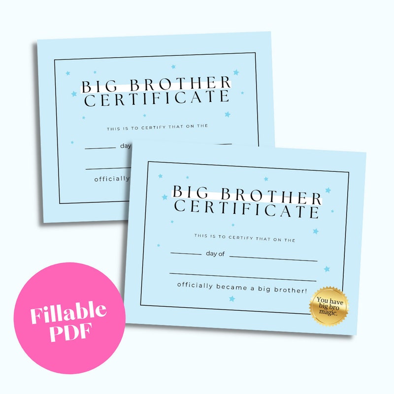 Brother Printable - Etsy