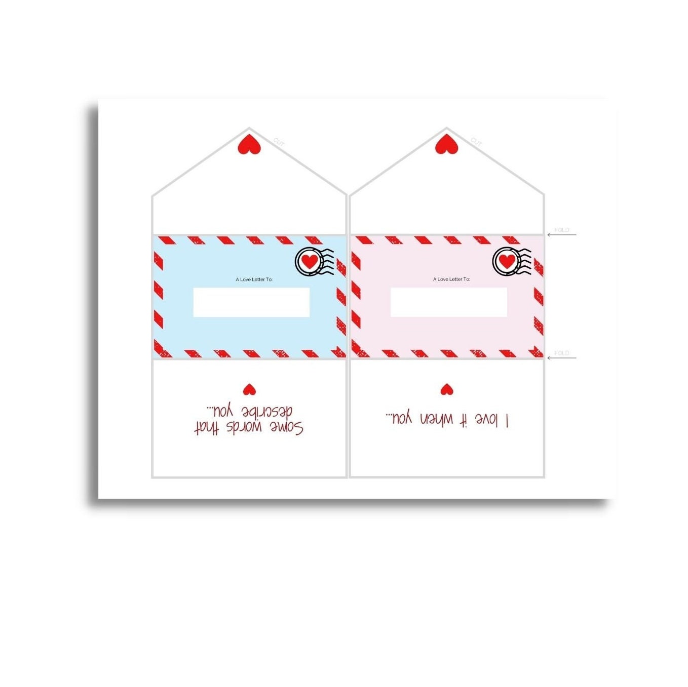 Valentine's Day Printable Kids Love Letters for a - Etsy