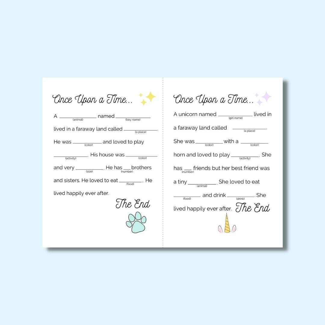 Printable DIY Book for Kids Children's Book Kids Activity Book Activity ...