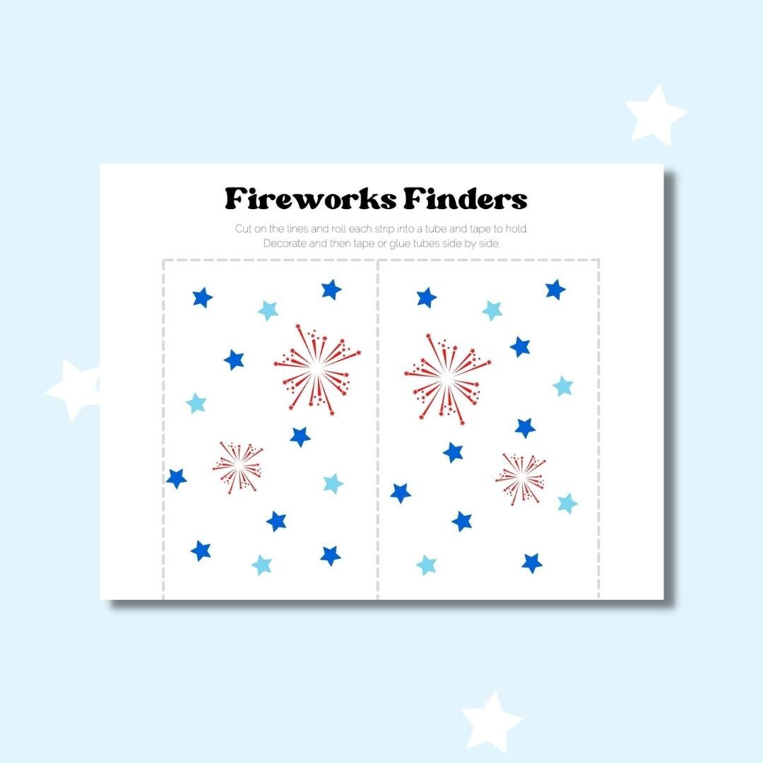 4th of July Fireworks Printable | Fireworks Finders | 4th of July ...
