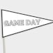 Game Day Printable Flag | Sports Printable Pennant Flag | Printable ...