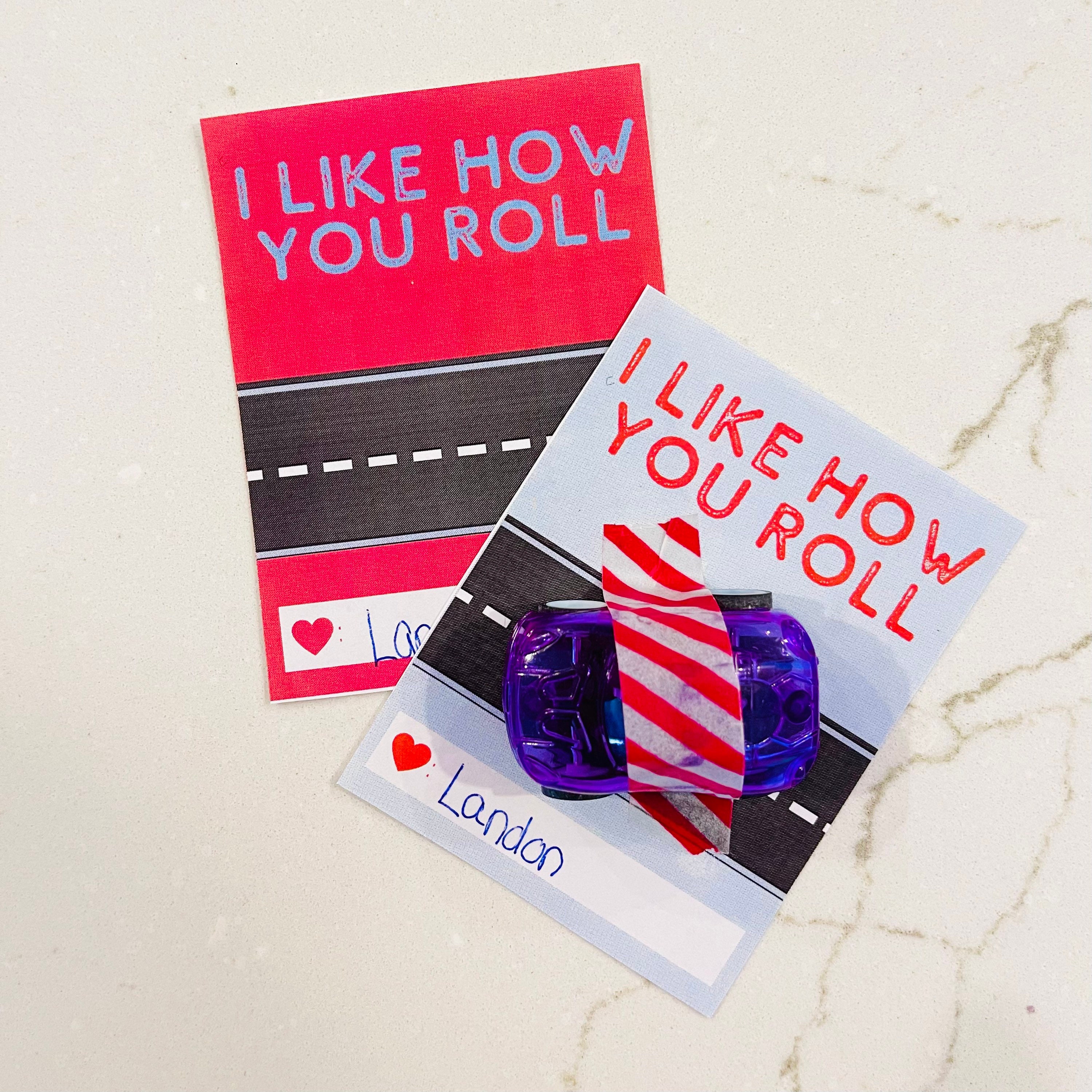 Car Valentines Day Printable Instant Download DIY Valentines Cars ...