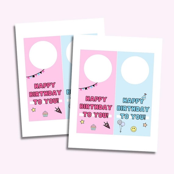Birthday Printable Door Hangers Printable Birthday Decor - Etsy