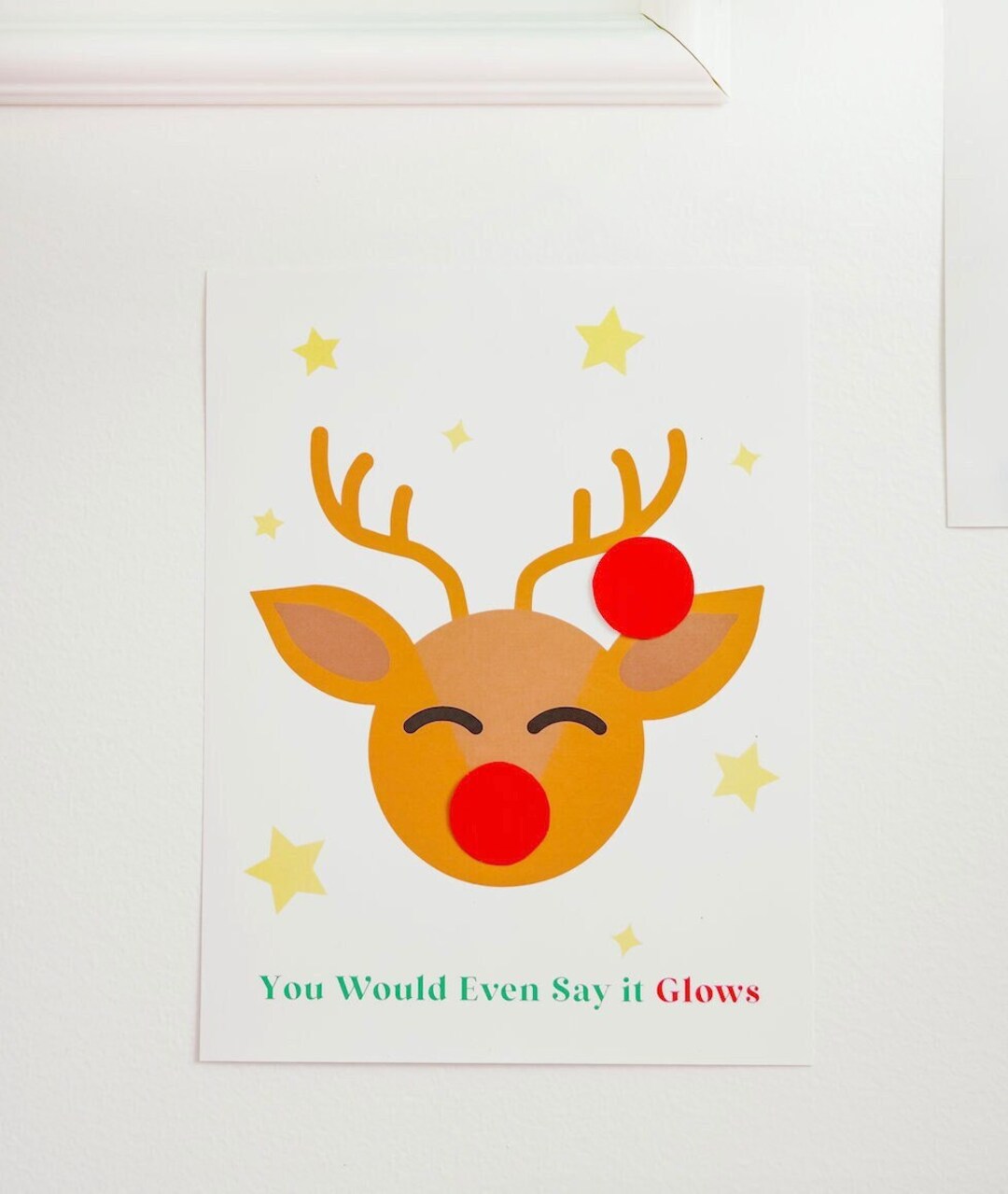 Reindeer Christmas Game Printable Pin the Nose on the Reindeer Kids ...