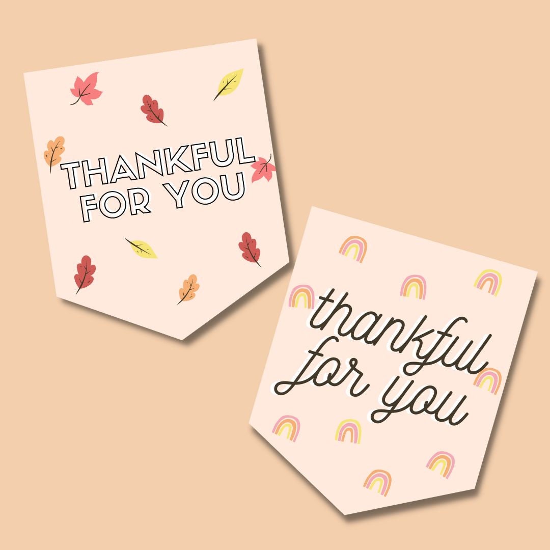 Thanksgiving Printable Flags Thankful Banner Thanksgiving Sign Digital ...