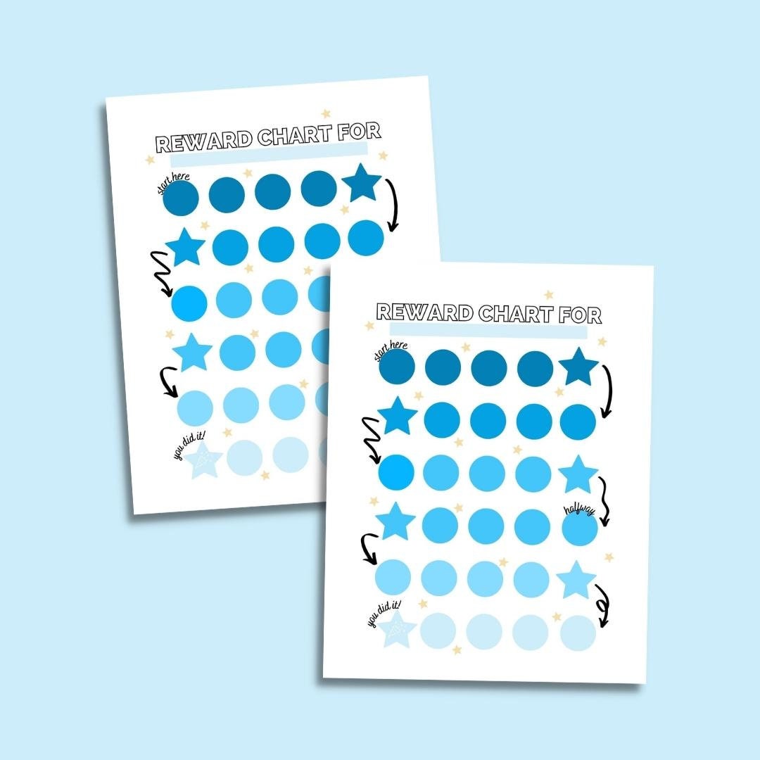 Kids Reward Chart Printable Kids Behavior Chart Reward Countdown Kids ...