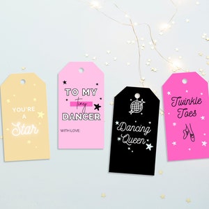 Printable Tags Dance Recital Tags Ballet Tags Dancer Gifting Tags Dance ...