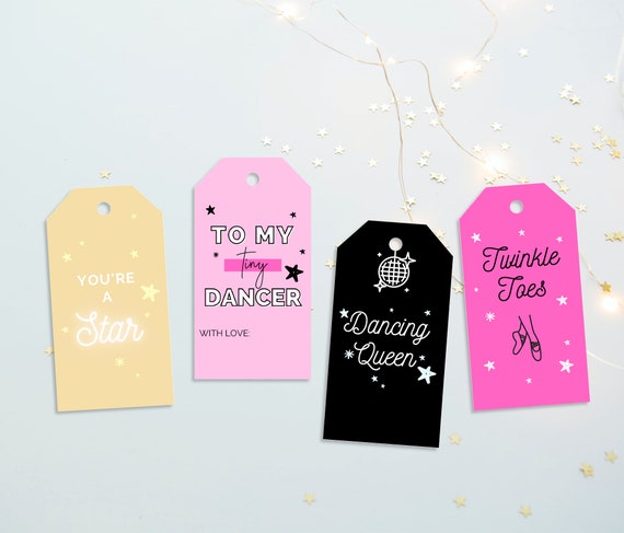 Printable Tags Dance Recital Tags Ballet Tags Dancer - Etsy