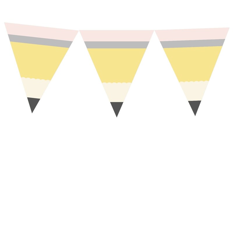 Printable Pencil Banner - Etsy