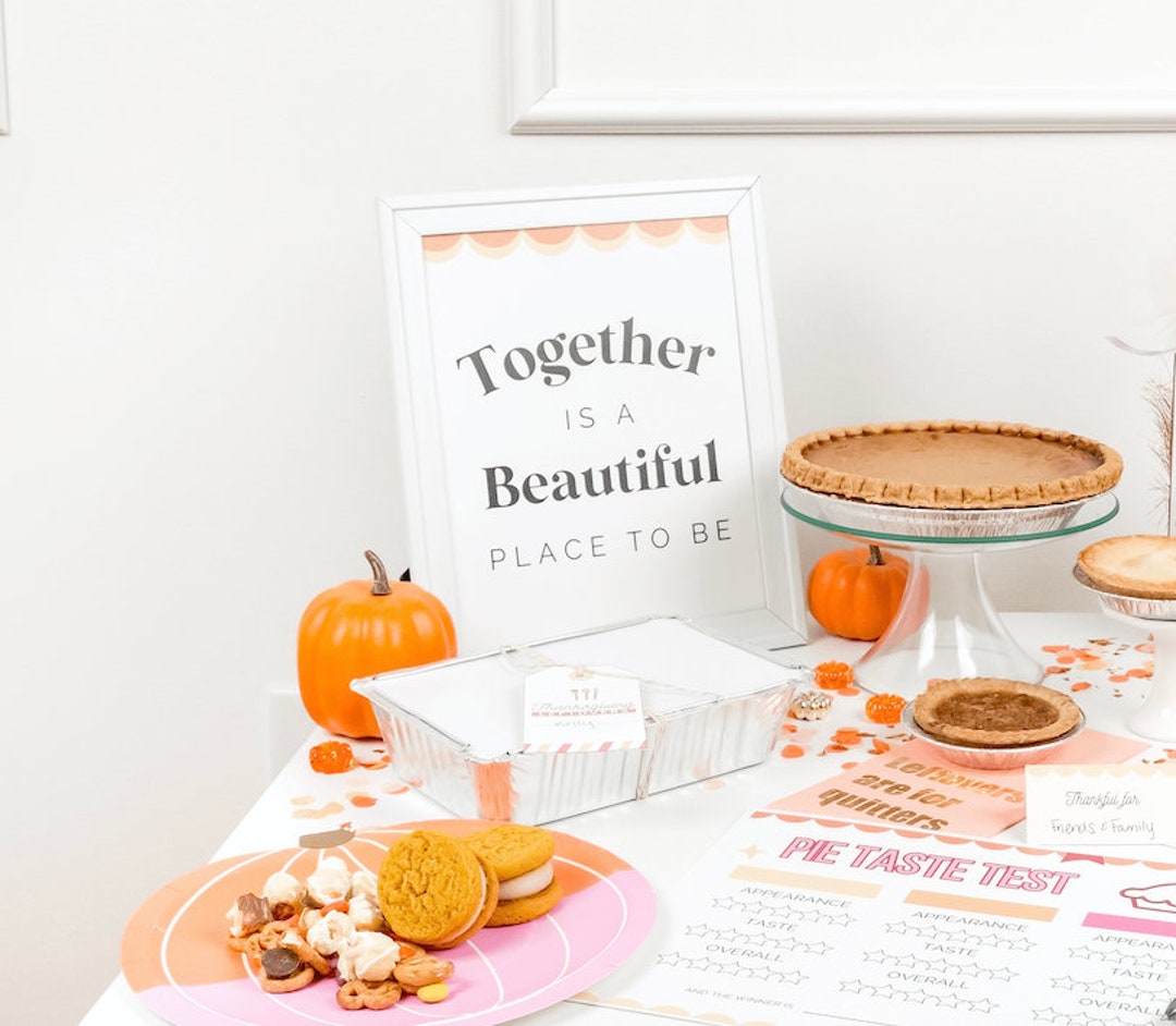 Thanksgiving Printable Backdrop Printable Sign Thanksgiving Banner ...